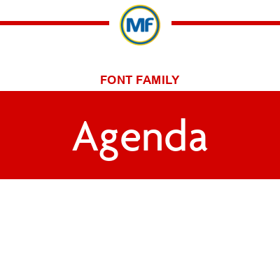 Download Agenda Fonts | MaisFontes