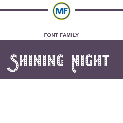 Download Shining Night Fonts | MaisFontes