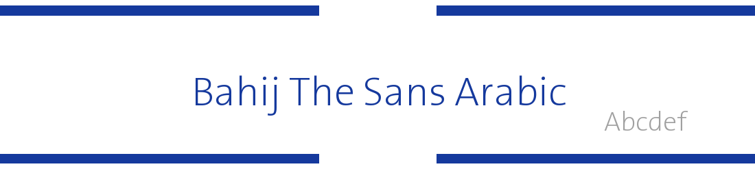 Bahij The Sans Arabic Font: Free Download | MaisFontes