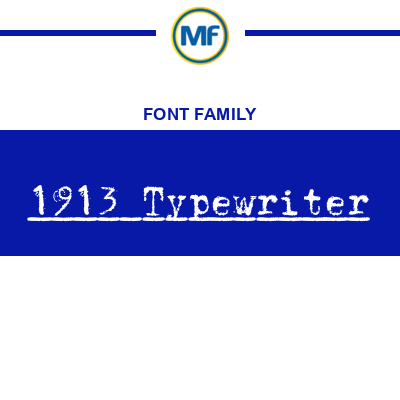 1913 Typewriter Font Family: Free Download | MaisFontes
