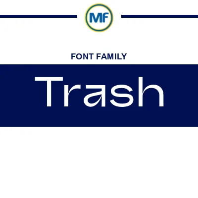 Trash Font Family: Free Download | MaisFontes