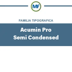 Acumin Pro Semi Condensed Medium: Descargar Fuente Gratis | MaisFontes
