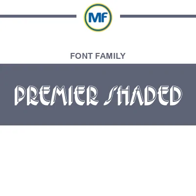 Download Premier Shaded Fonts | MaisFontes