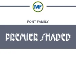 Premier Shaded Std: Free Font Download | MaisFontes