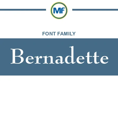 Download Bernadette Fonts | MaisFontes