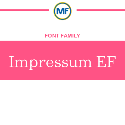 Download Impressum EF Fonts | MaisFontes