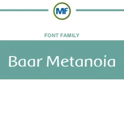 Baar Metanoia Bold Font: Free Download | MaisFontes