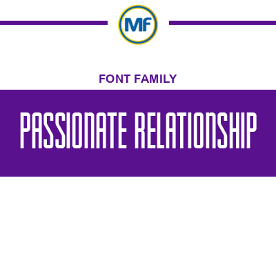 Download Passionate Relationship Fonts | MaisFontes