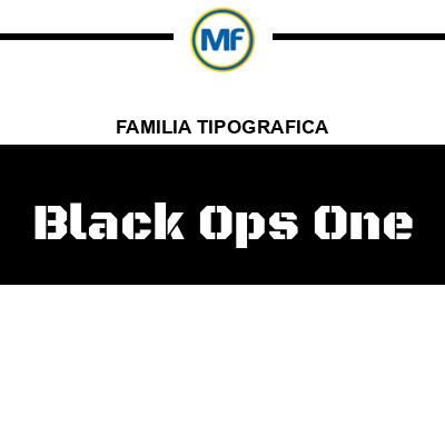Descargar Fuentes Black Ops One (Google Fonts) | MaisFontes