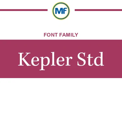 Kepler Std Font Family: Free Download | MaisFontes