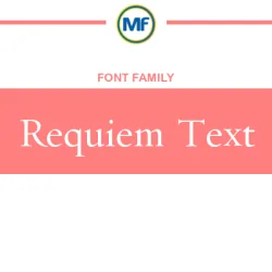 Requiem Text SmallCaps: Free Font Download | MaisFontes