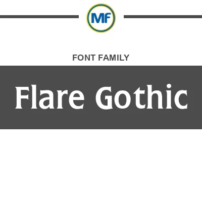 Download Flare Gothic Fonts | MaisFontes