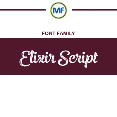 Elixir Script Font Family: Free Download | MaisFontes