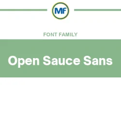 Open Sauce Sans Regular: Free Font Download | MaisFontes