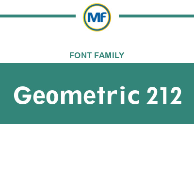Download Geometric 212 Fonts | MaisFontes