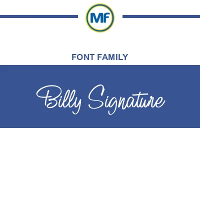 Download Billy Signature Fonts | MaisFontes