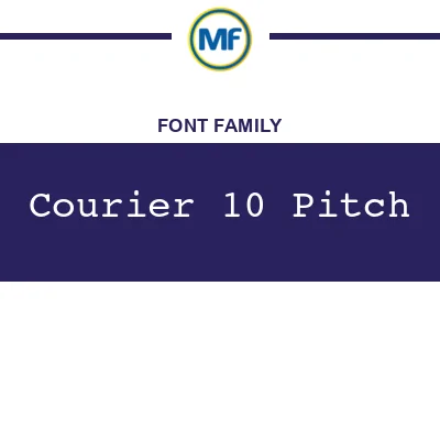 Download Courier 10 Pitch Fonts | MaisFontes