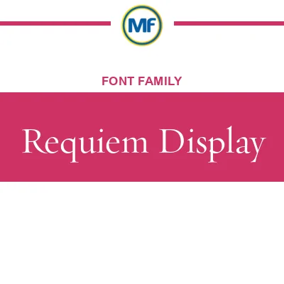 Requiem Display Font Family: Download Free | MaisFontes