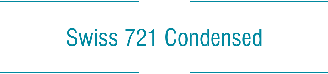 Swiss 721 Condensed Font Family: Free Download | MaisFontes