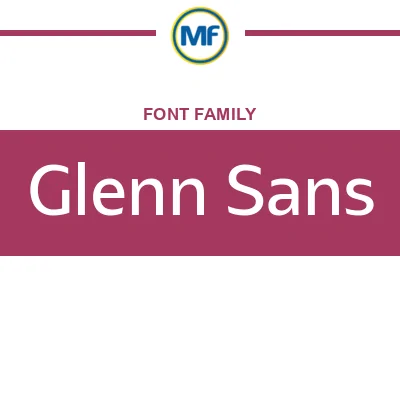 Download Bw Glenn Sans Fonts | MaisFontes