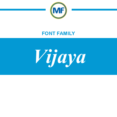 Download Vijaya Fonts | MaisFontes