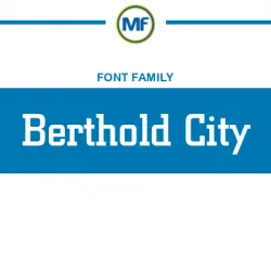 Berthold City Bold: Download Free Font | MaisFontes