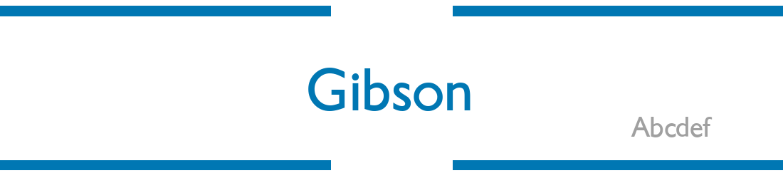 Gibson Regular Font: Free Download | MaisFontes