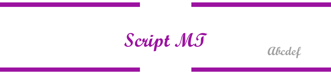 Script MT Std Bold Font: Free Download | MaisFontes