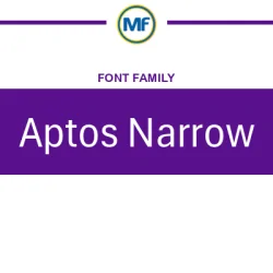 Aptos Narrow Font: Free Download | MaisFontes