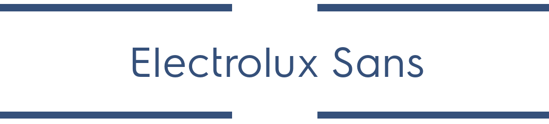 Electrolux Sans Bold: Free Font Download | MaisFontes