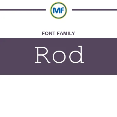Rod Font Family: Download Free | MaisFontes