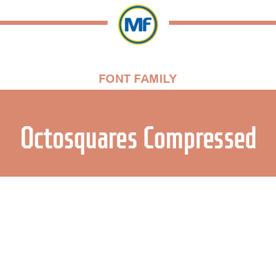 TT Octosquares Compressed Font Family: Download Free | MaisFontes