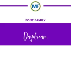 Daydream Regular Font: Free Download | MaisFontes