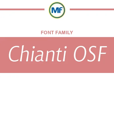 Chianti OSF Font Family: Free Download | MaisFontes