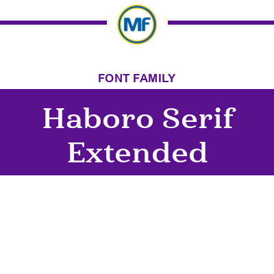 Download Haboro Serif Extended Fonts | MaisFontes