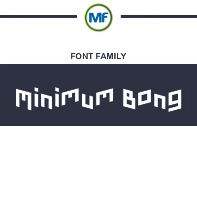 Download Minimum Bong Fonts | MaisFontes