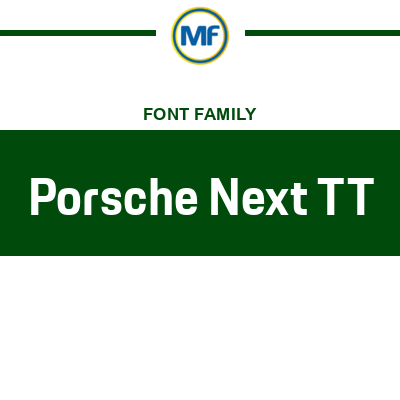Porsche Next TT Font Family: Free Download | MaisFontes