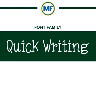 Download Quick Writing Fonts | MaisFontes