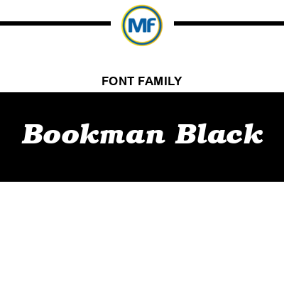 Download Bookman Black Fonts | MaisFontes