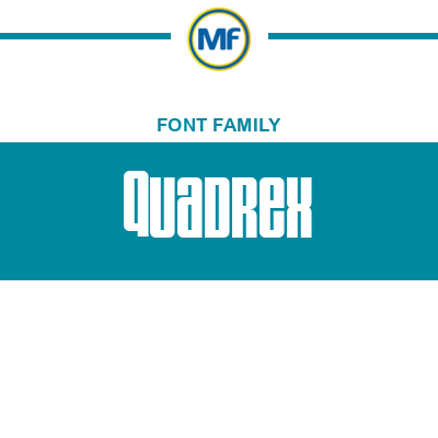 Quadrex Font Family: Download Free | MaisFontes
