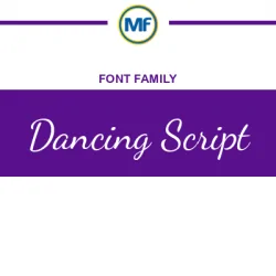 Dancing Script Font: Free Download | MaisFontes