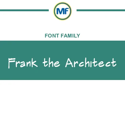 Download Frank the Architect Fonts | MaisFontes