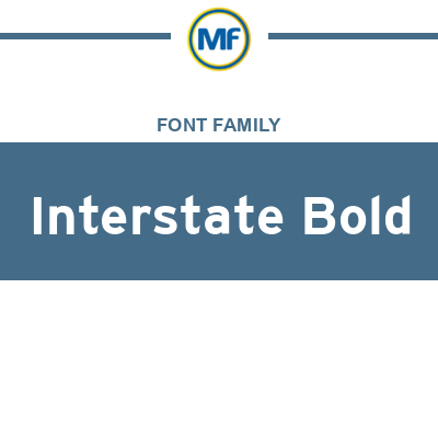 Download Interstate Bold Fonts | MaisFontes