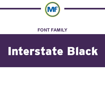 Download Interstate Black Fonts | MaisFontes