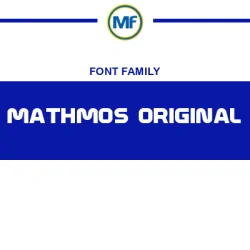 Mathmos Original: Free Font Download | MaisFontes