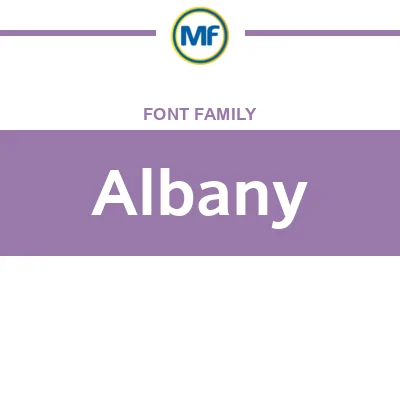 Albany Font Family: Free Download | MaisFontes