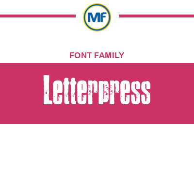 Letterpress Font Family: Free Download | MaisFontes