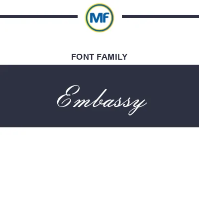 Embassy Font Family: Download Free | MaisFontes