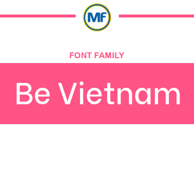 Download Be Vietnam Fonts (Google Fonts) | MaisFontes