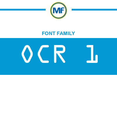 Download OCR 1 Fonts | MaisFontes